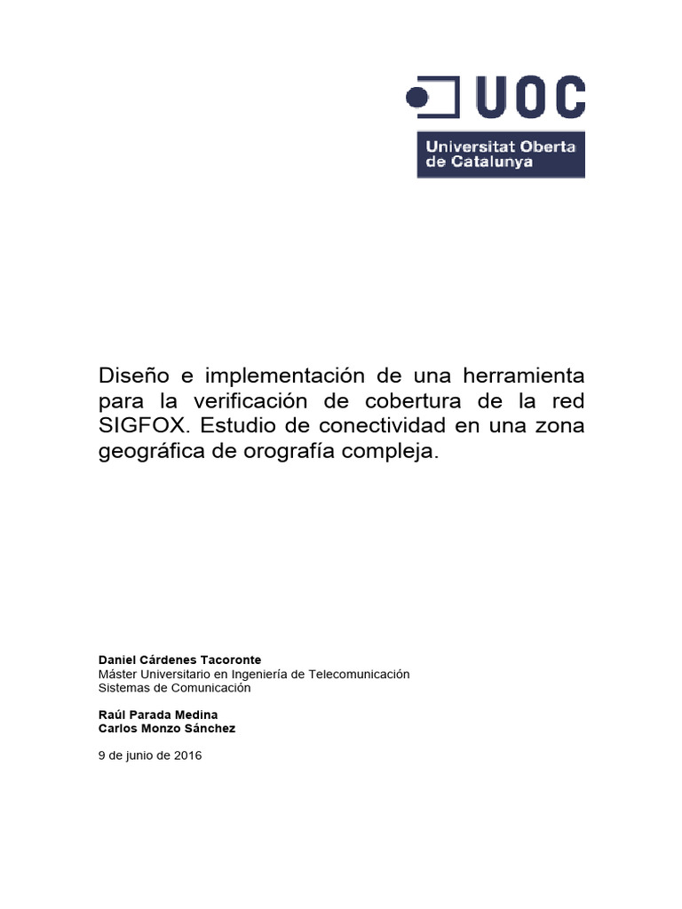 Daniel Carden Est FM 0616 Memoria | PDF | Internet de las Cosas | Software