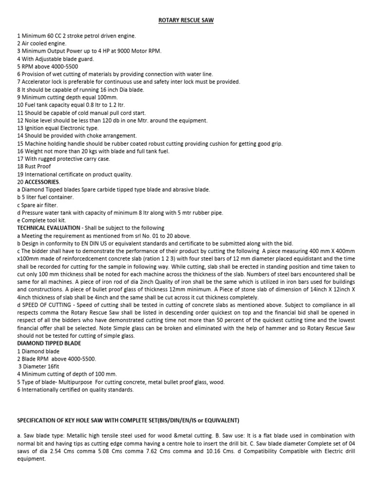 Rotary Rescue Saw - 2023 02 02 16 36 03 | PDF | Manufactured Goods