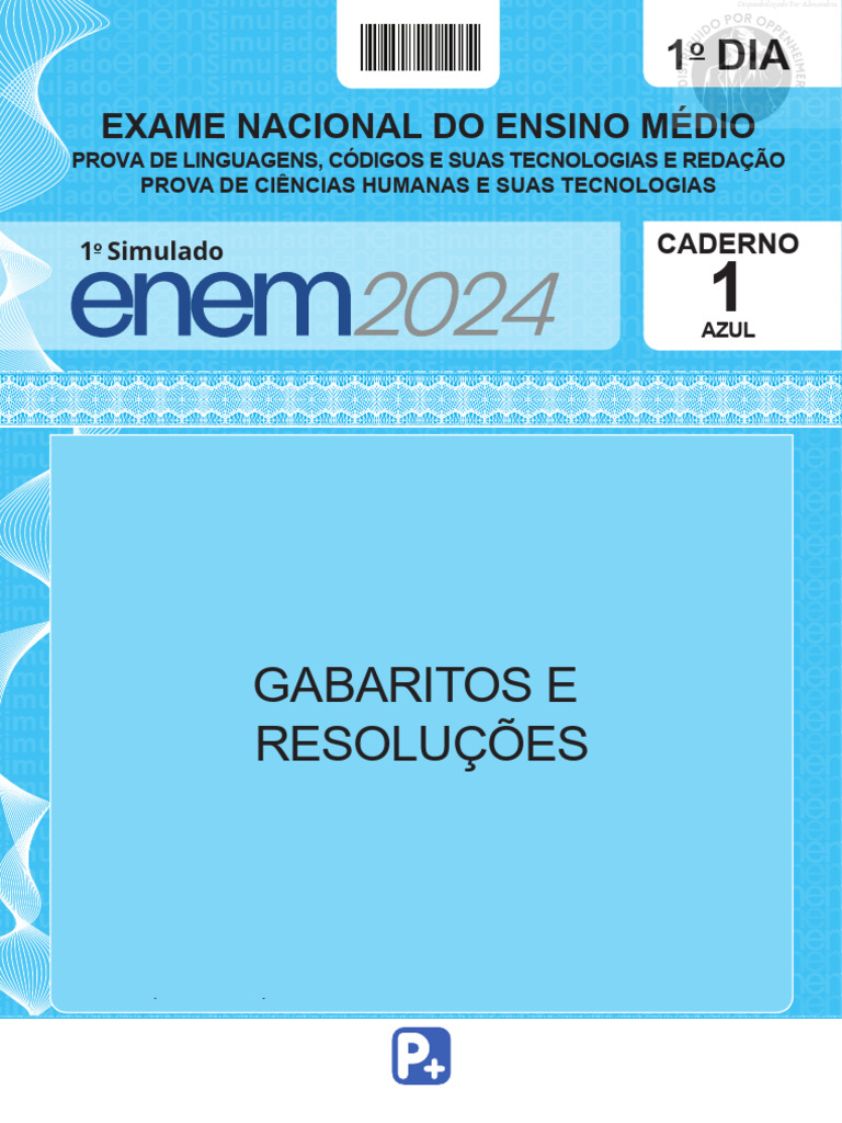 1º Poliedro - GAB D1 (1) Simulado 2024 | PDF | Phishing
