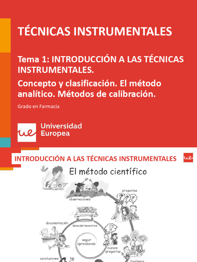 Tec - Instrumentales. Tema.1 | PDF | Exactitud y precisión | Química analítica