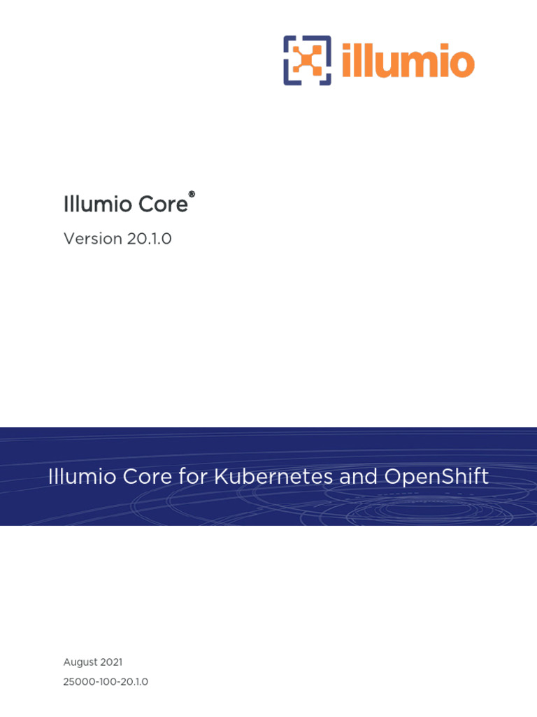 Illumio Core For Kubernetes and OpenShift 20.1.0 | PDF | Public Key ...