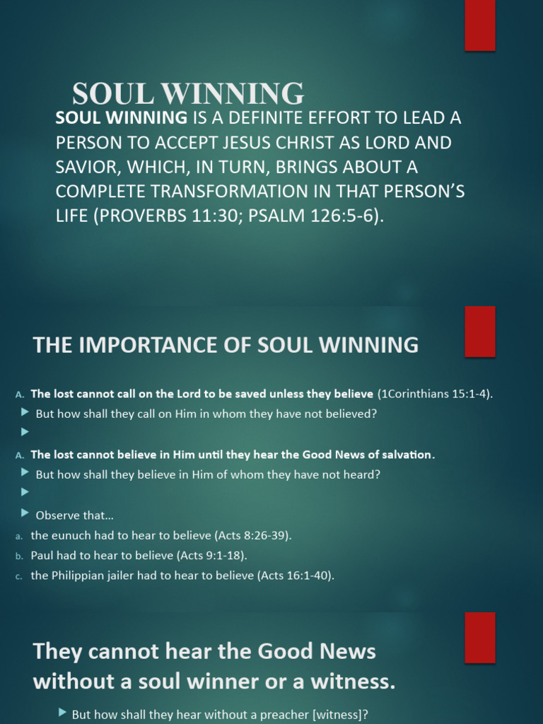 Soul Winning | PDF | Acts Of The Apostles | Gospel Of John