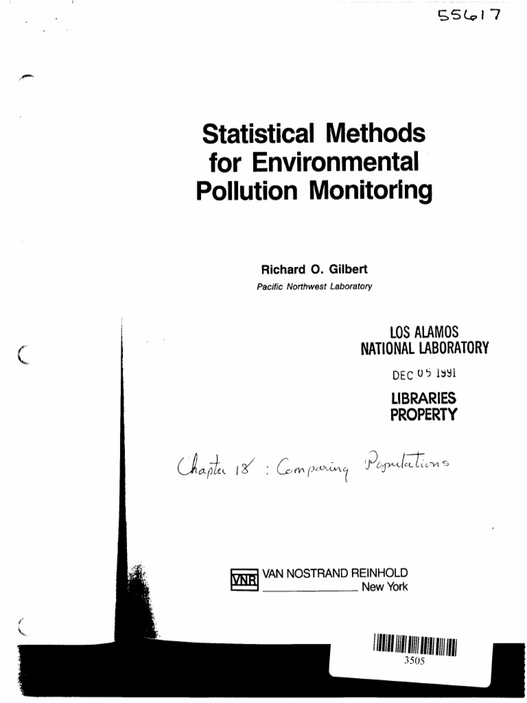Statistical Methods For Environmental Pollution Monitoring | PDF | Mann ...