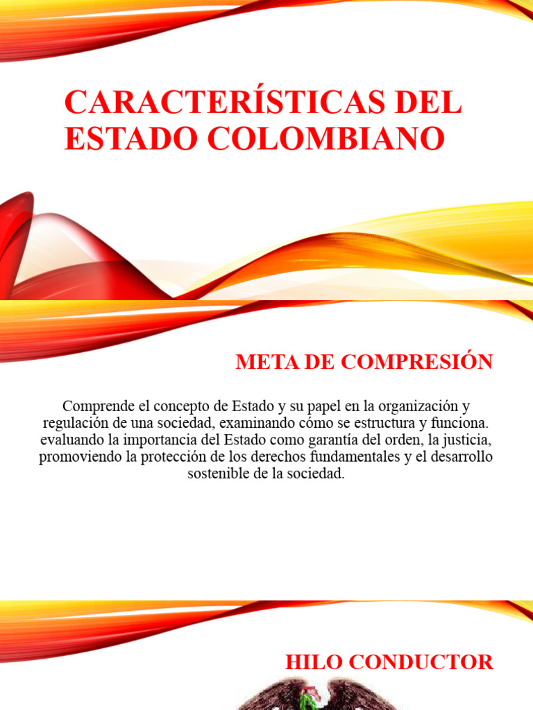 Características Del Estado Colombiano | PDF