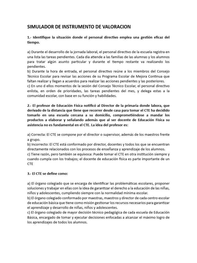 Simulador de Instrumento de Valoracion | PDF | Escuelas | Maestros