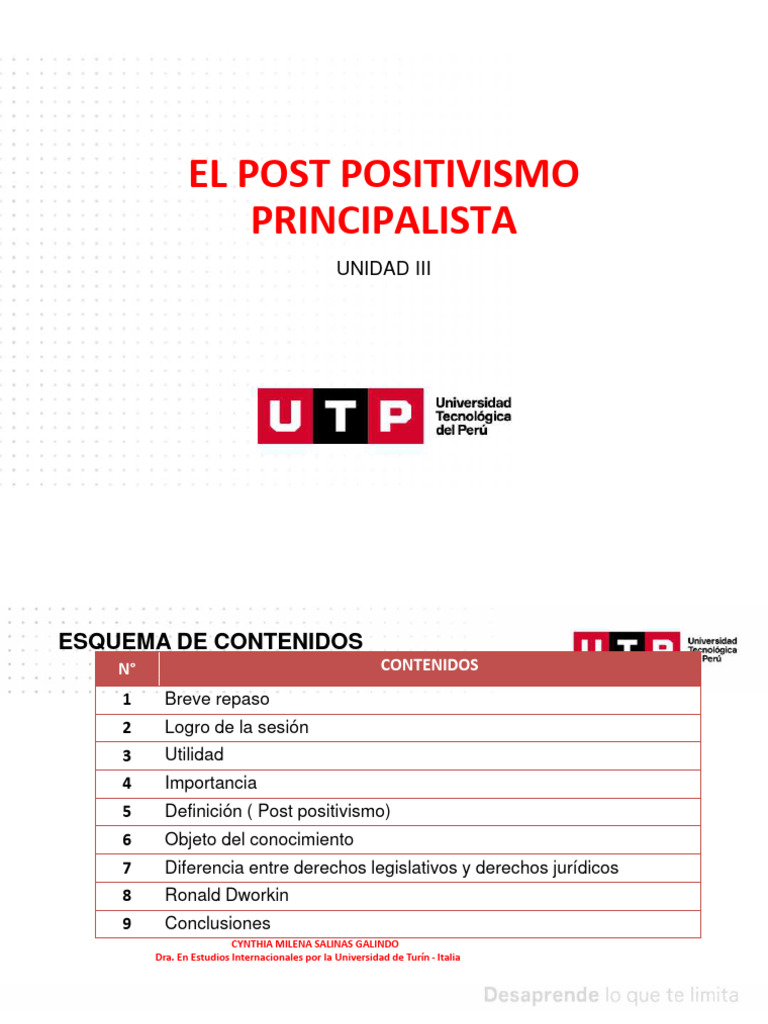 El Post - Positivismo Principalista de Dworkin | PDF | Juez | Educación ...