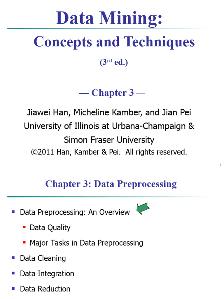 03 Preprocessing | PDF | Data | Cluster Analysis