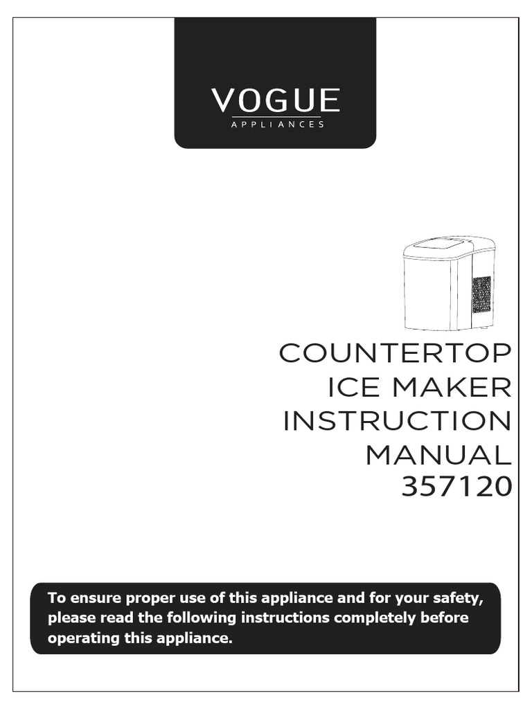 User Manual | PDF | Ac Power Plugs And Sockets | Ice