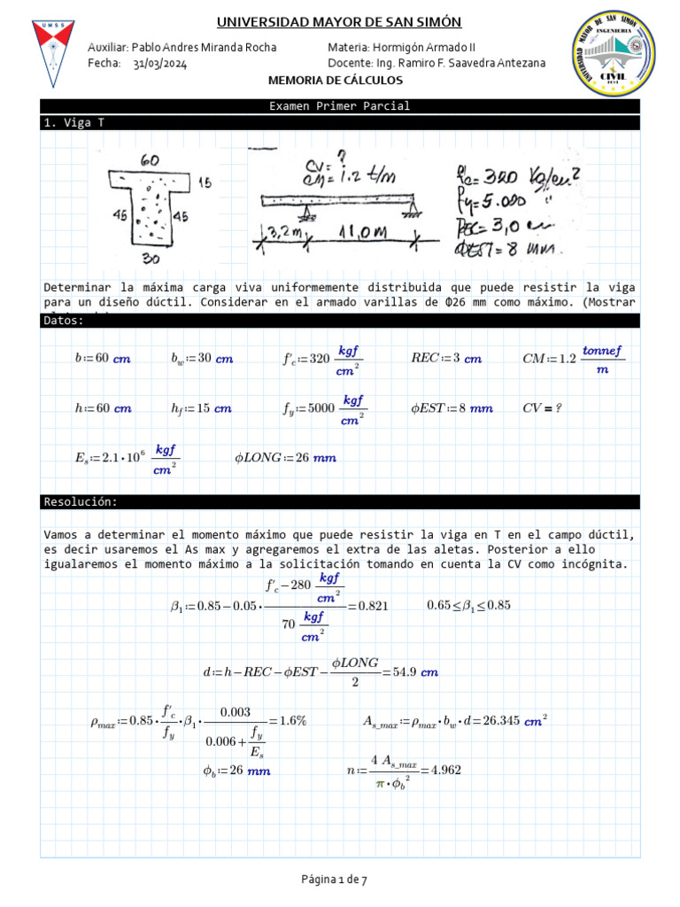 1er Parcial Resuelto | PDF | Materiales | Física Aplicada e Interdisciplinaria