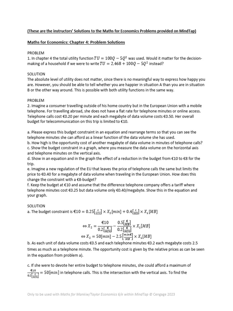 Ch04 Corrected | PDF | Utility | Microeconomics