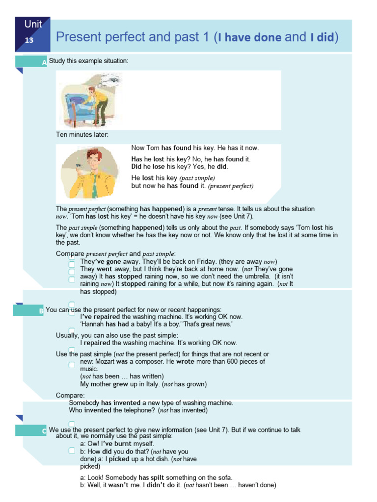 Present Perfect & Past Simple | PDF