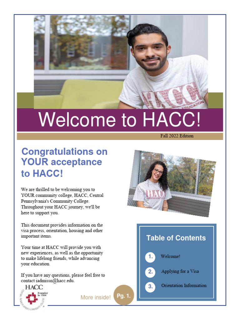 HACC International Student Guide | PDF | Travel Visa