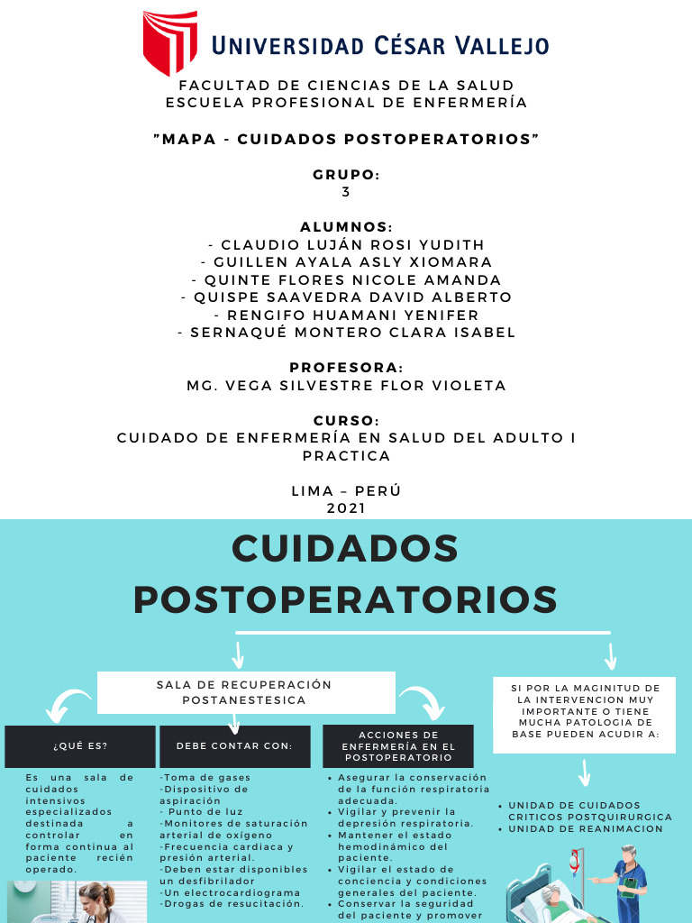 Cuidados Postoperatorios en Enfermería | PDF | Especialidades Medicas | Medicina CLINICA