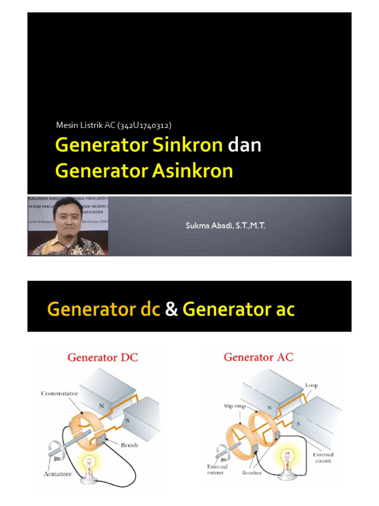 6 - Generator Sinkron & Asinkron | PDF