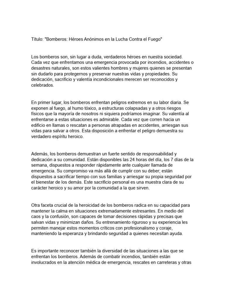 Bomb Eros | Descargar gratis PDF | Valor | Bombero