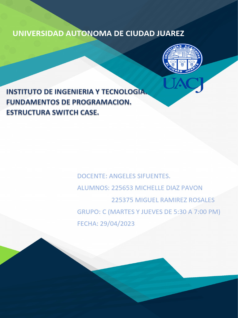 Estructura Switch Case | PDF