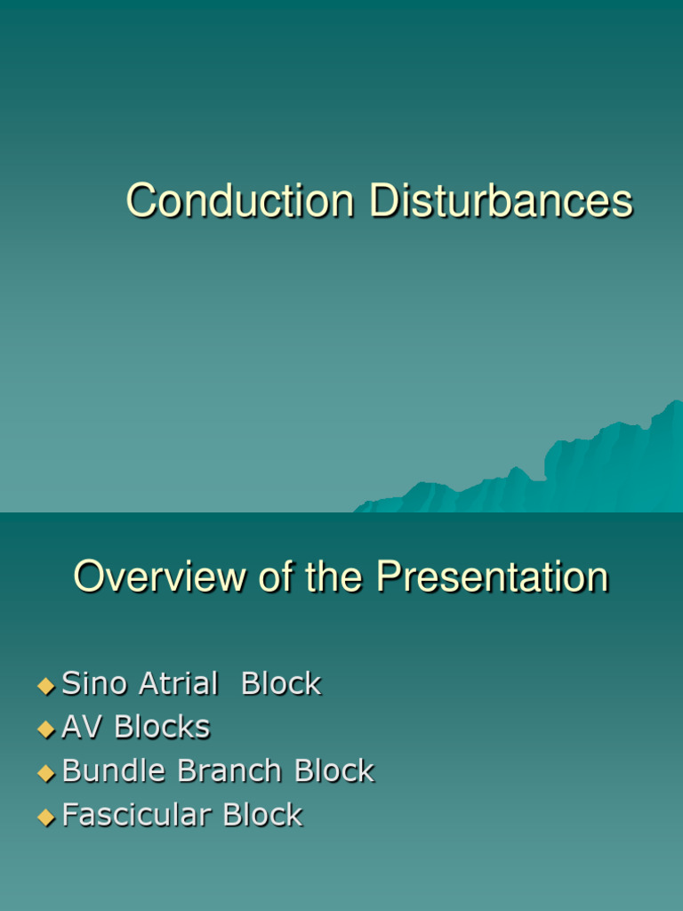 Cardiac Conduction Disturbances | PDF | Electrocardiography | Cardiac ...