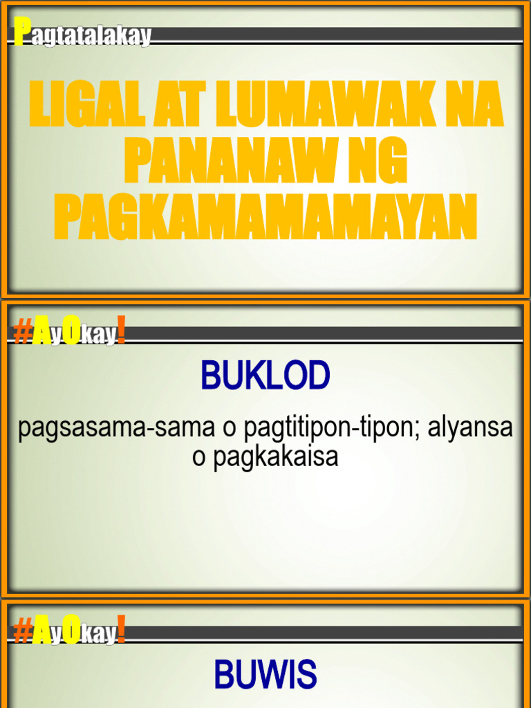 Lesson 28 Ligal at Lumawak Na Pananaw NG Pagkamamamayan | PDF
