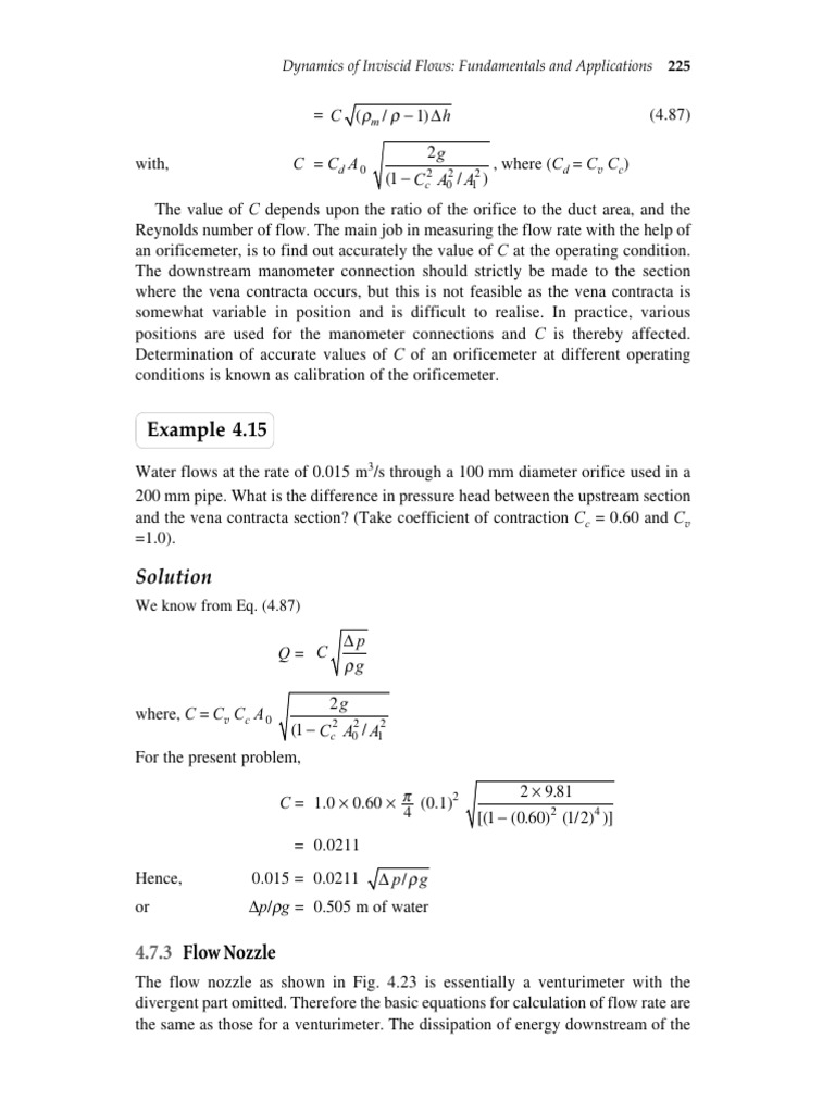 Fluid Mechanics: Orificemeter Calibration | PDF | Mach Number ...