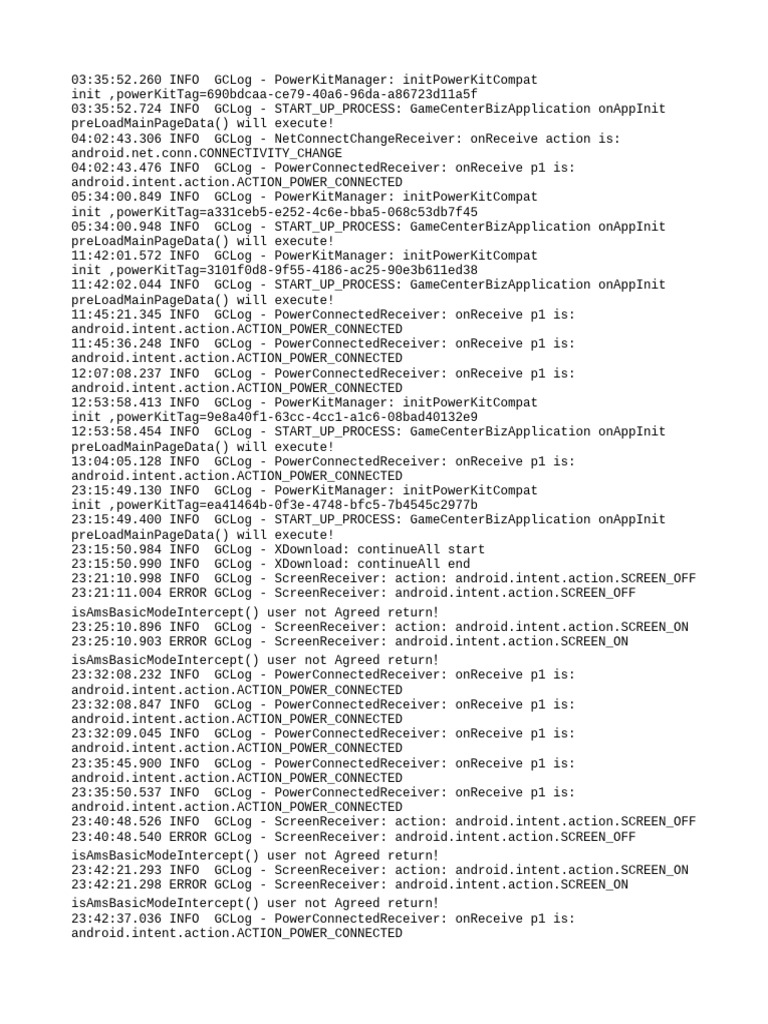 GameCenterBizApplication Power Events | PDF