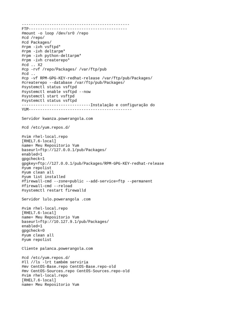 FTP and YUM Configuration Guide | PDF | Operating System Technology ...