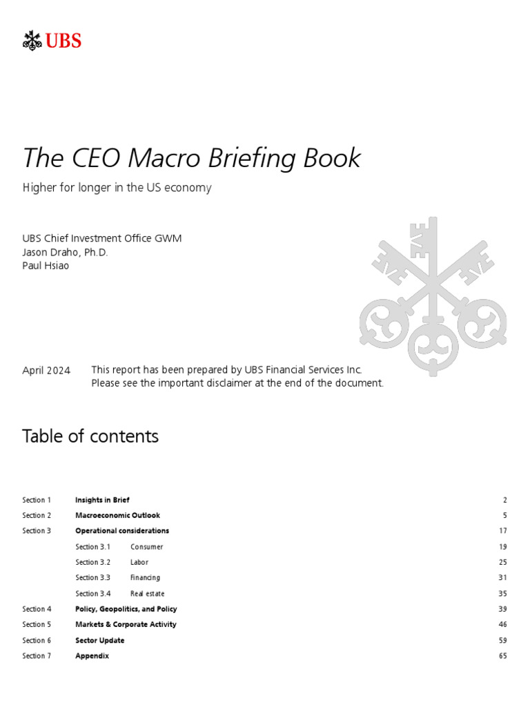The CEO Macro Briefing Book | PDF | Unemployment | Macroeconomics