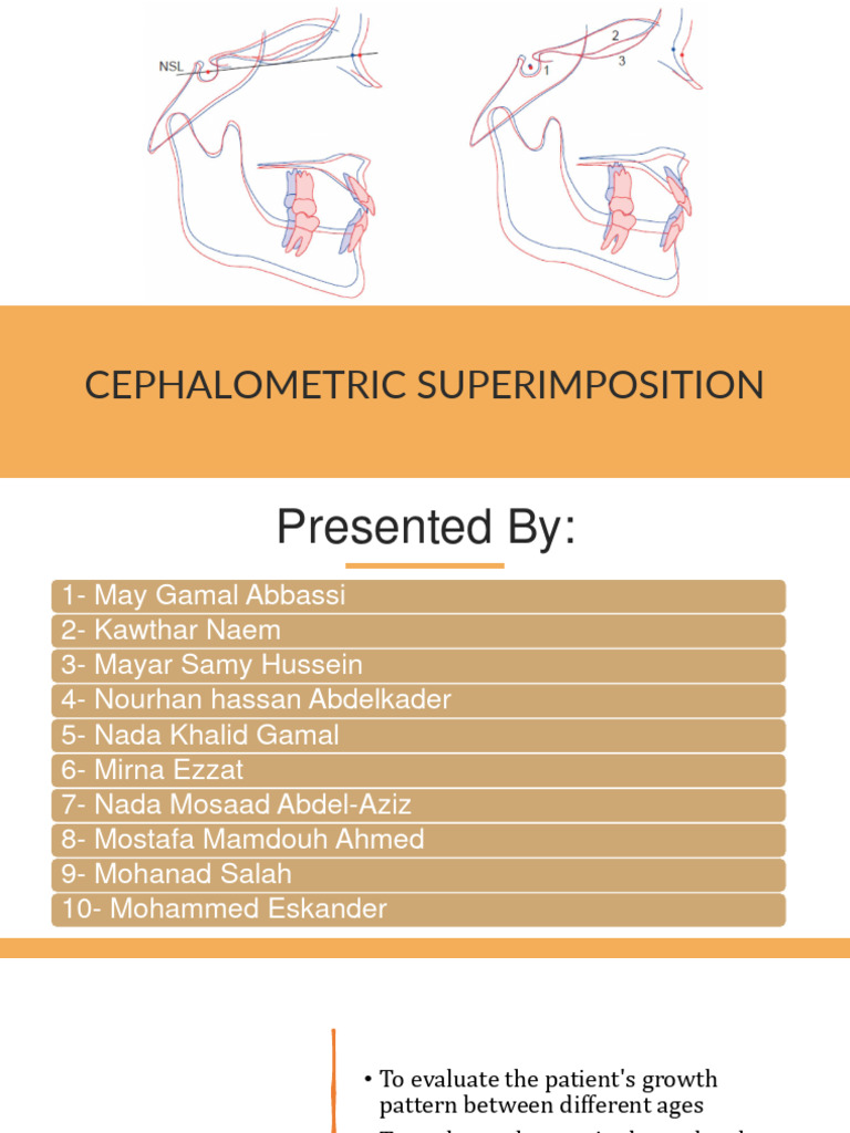 CEPHALOMETRIC SUPERIMPOSITION | PDF | Dentistry Branches | Human Anatomy