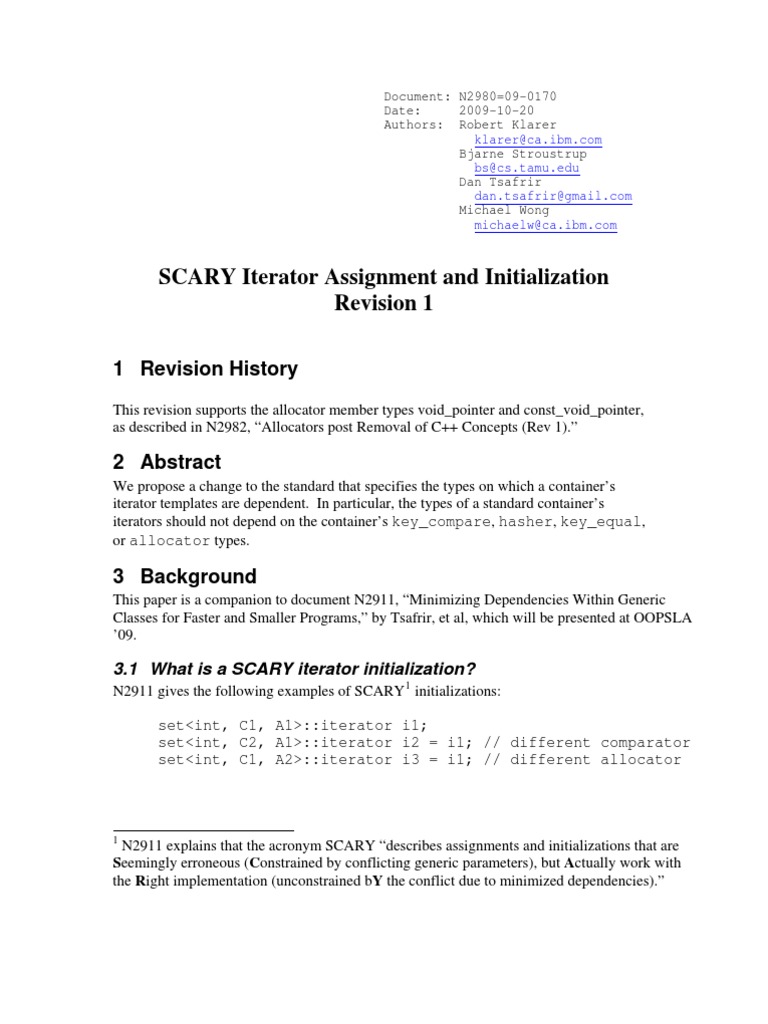 SCARY Iterator | PDF | C++ | Pointer (Computer Programming)