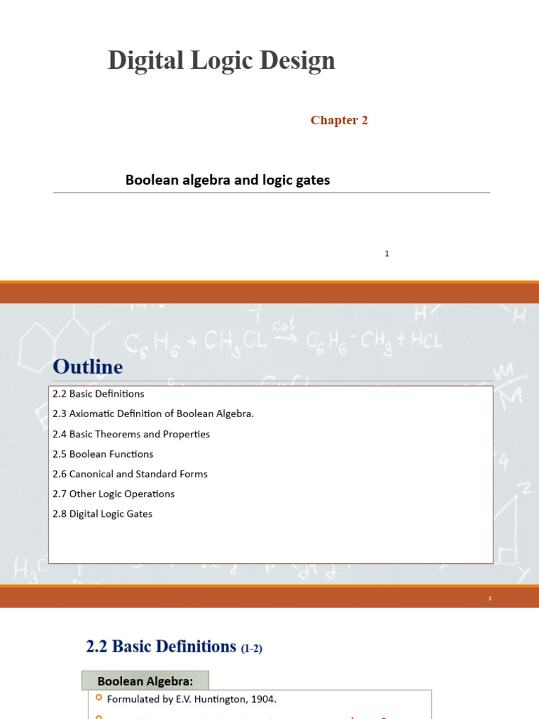 Lec2_Logic_gates_Chap2 | PDF | Boolean Algebra | Teaching Mathematics