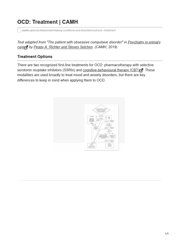 First Line Treatments For Ocd Pdf