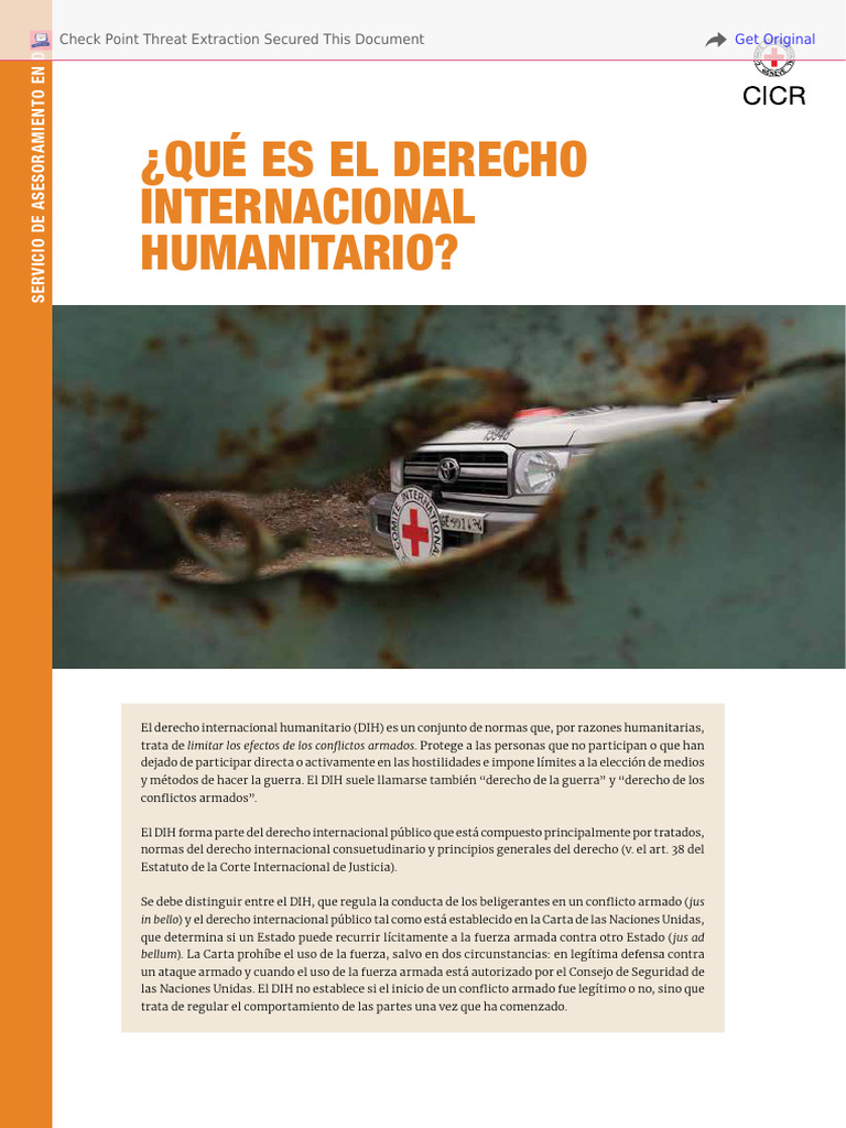 Introducción al Derecho Internacional Humanitario | PDF | Ley ...