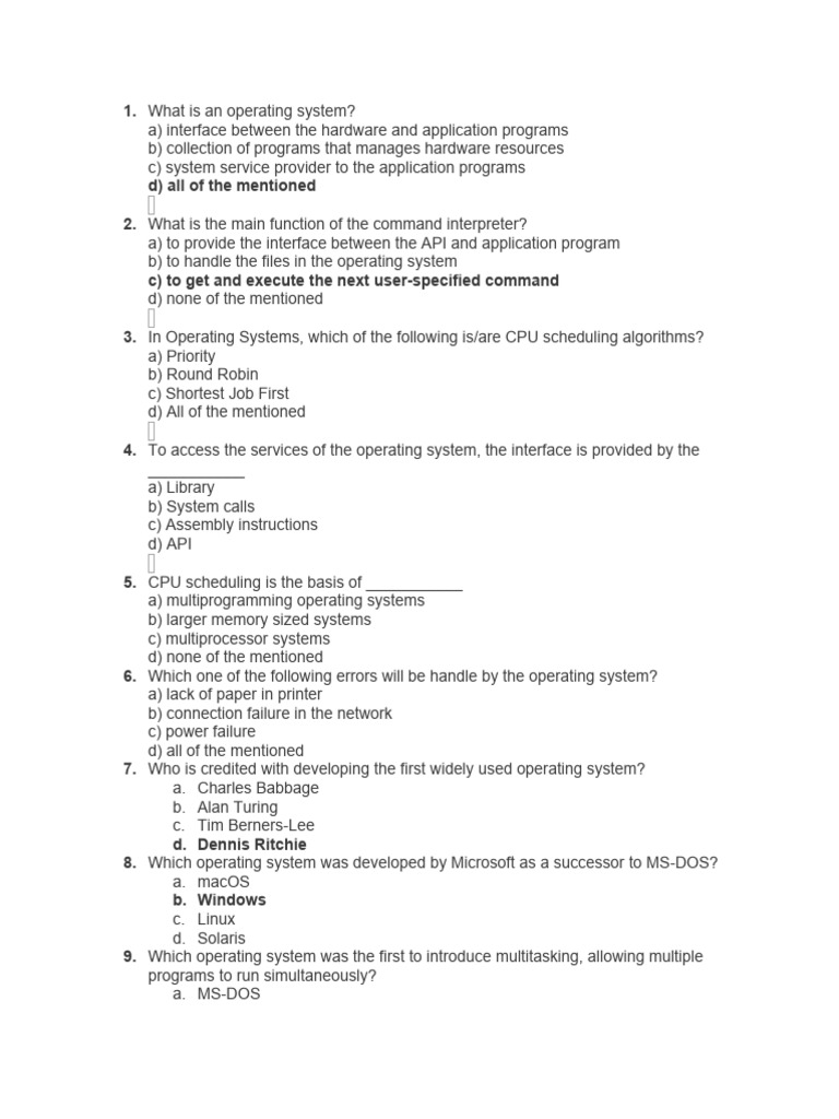 Operating System | Download Free PDF | Operating System | Kernel (Operating System)