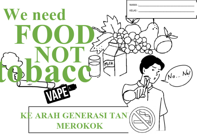 Poster Mewarna Anti Rokok | PDF