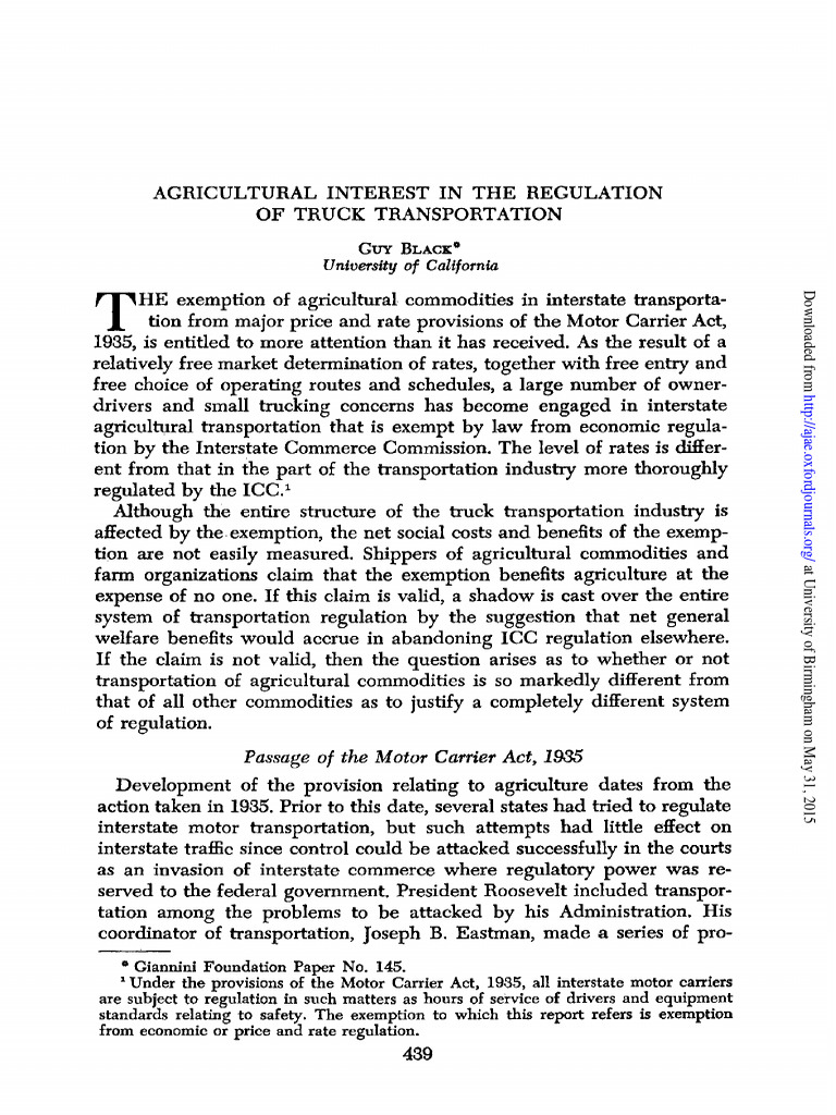 Black 1955 | PDF | Interstate Commerce Commission | Interstate Commerce ...