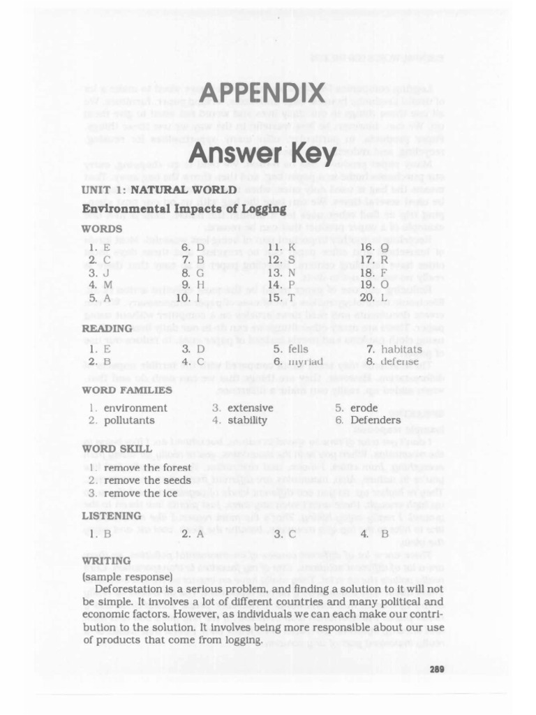 Answer Key and Transcript | PDF