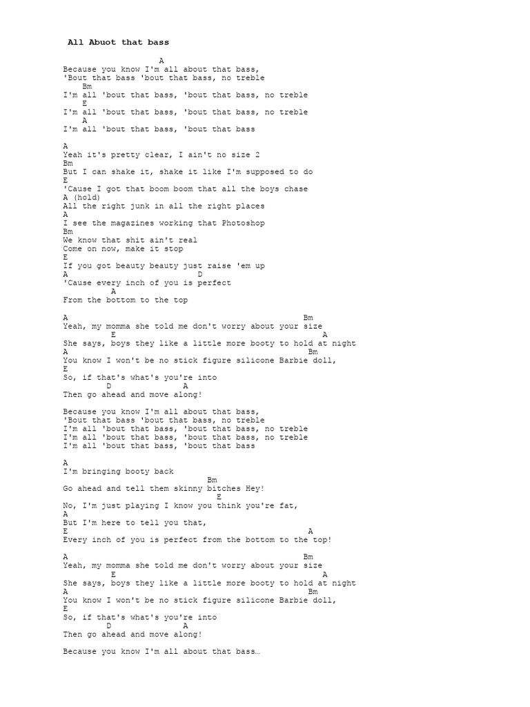 All Abuot That Bass | PDF