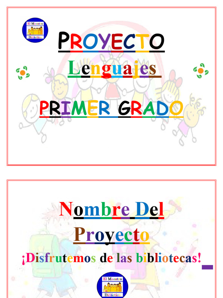 Proyecto 1 Grado, Â¡Disfrutemos de Las Bibliotecas! 2 | PDF | Comunidad | Inclusión (Educación)