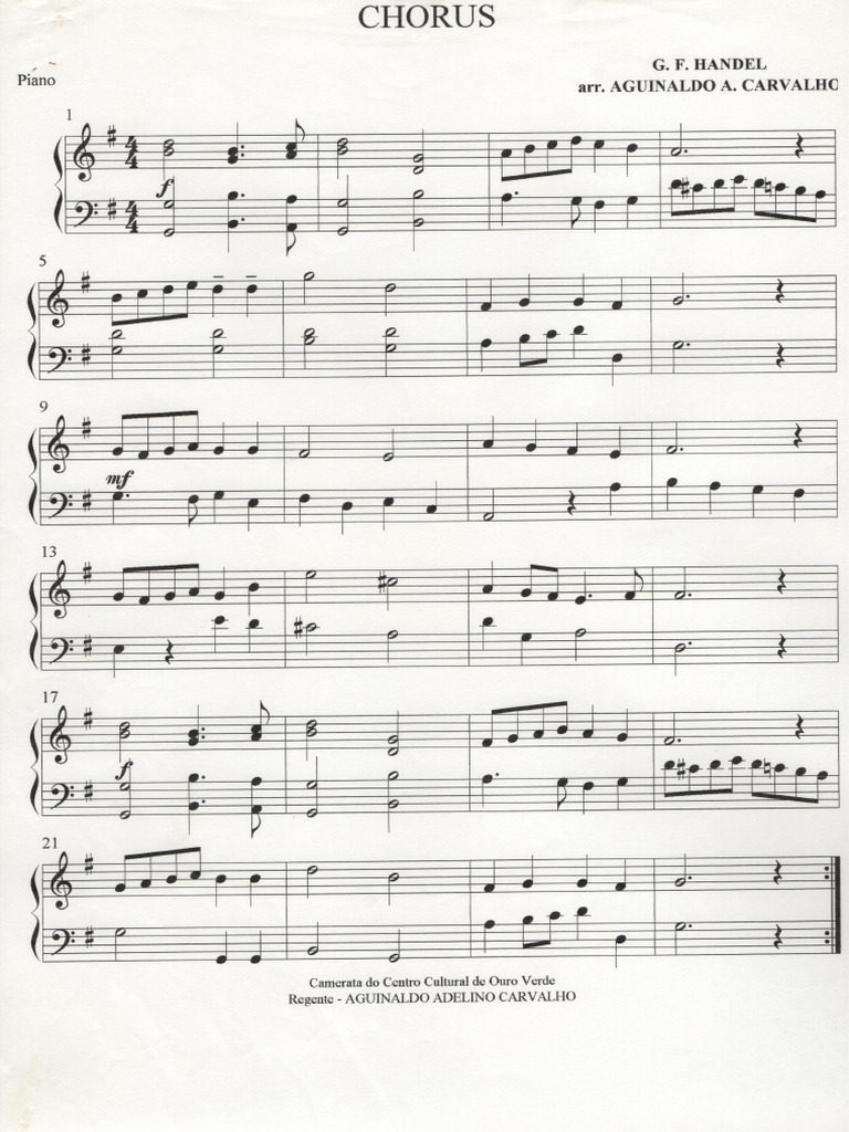 Chorus - Handel | PDF