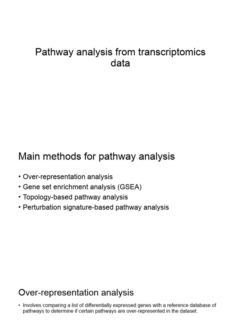 Pathway Analysis Bioinformatics Series - Final | PDF | Cell Signaling ...