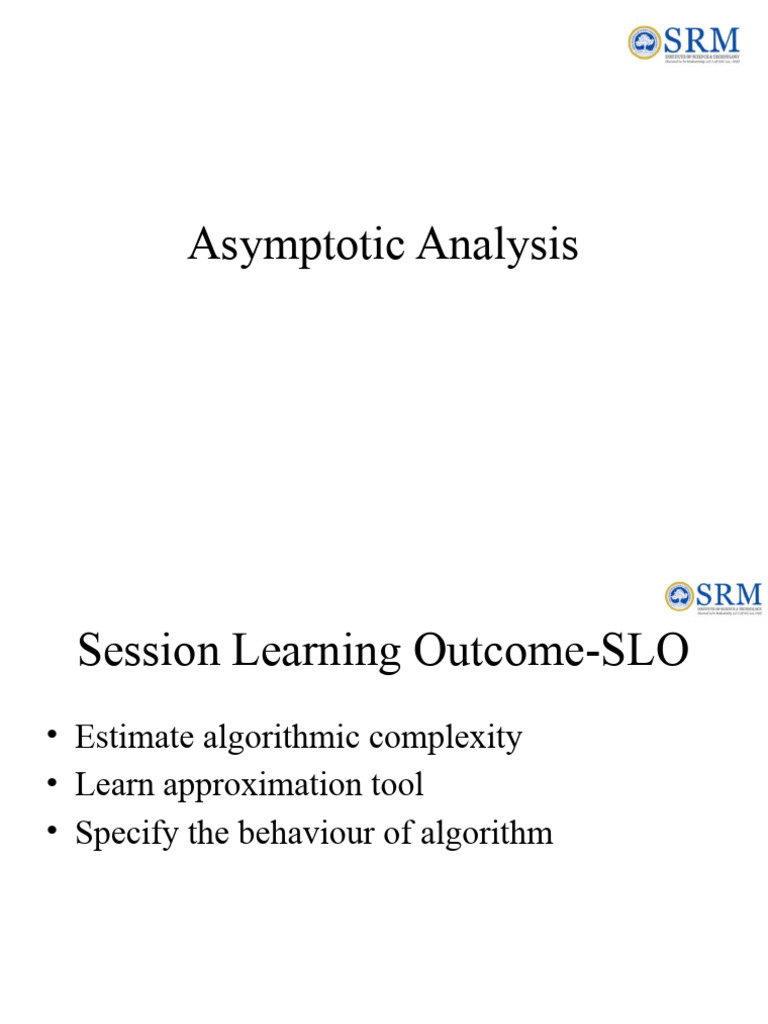 UNIT-1-Asymptotic Analysis | PDF | Computational Science | Analysis