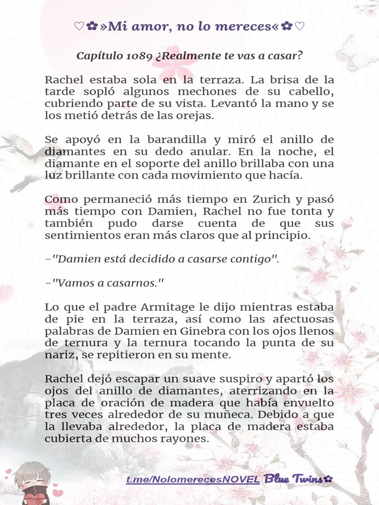 1089-1095 Mi Amor, No Lo Mereces© | PDF | Amor