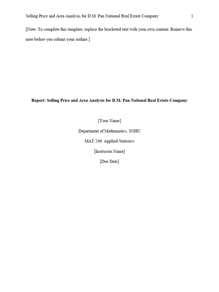 MAT 240 Module Two Assignment Template | PDF