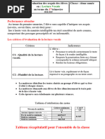 Dossier Evalution 5ème Année de Prer - Copie | PDF | Choix multiple | Linguistique