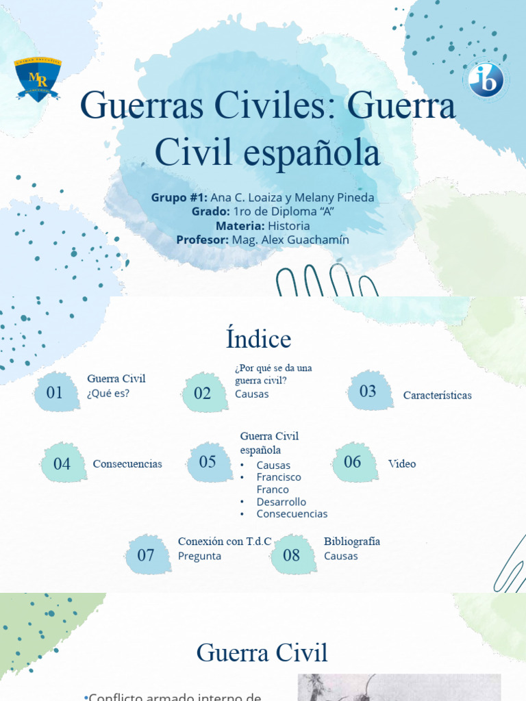 Causas y Consecuencias de la Guerra Civil Española | PDF | Francisco ...