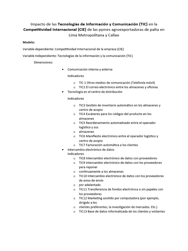 Impacto de Las Tecnologías de Información y Comunicación | PDF | Tecnología de información y ...
