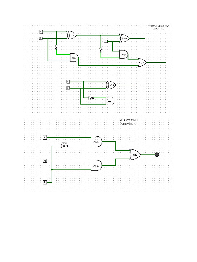 Logism Circuit 22bvy10227 | PDF