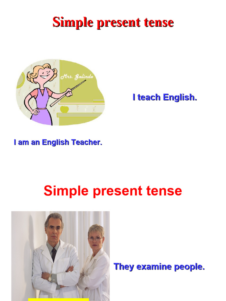 Simple Present Tense Examples and Usage | PDF | Art