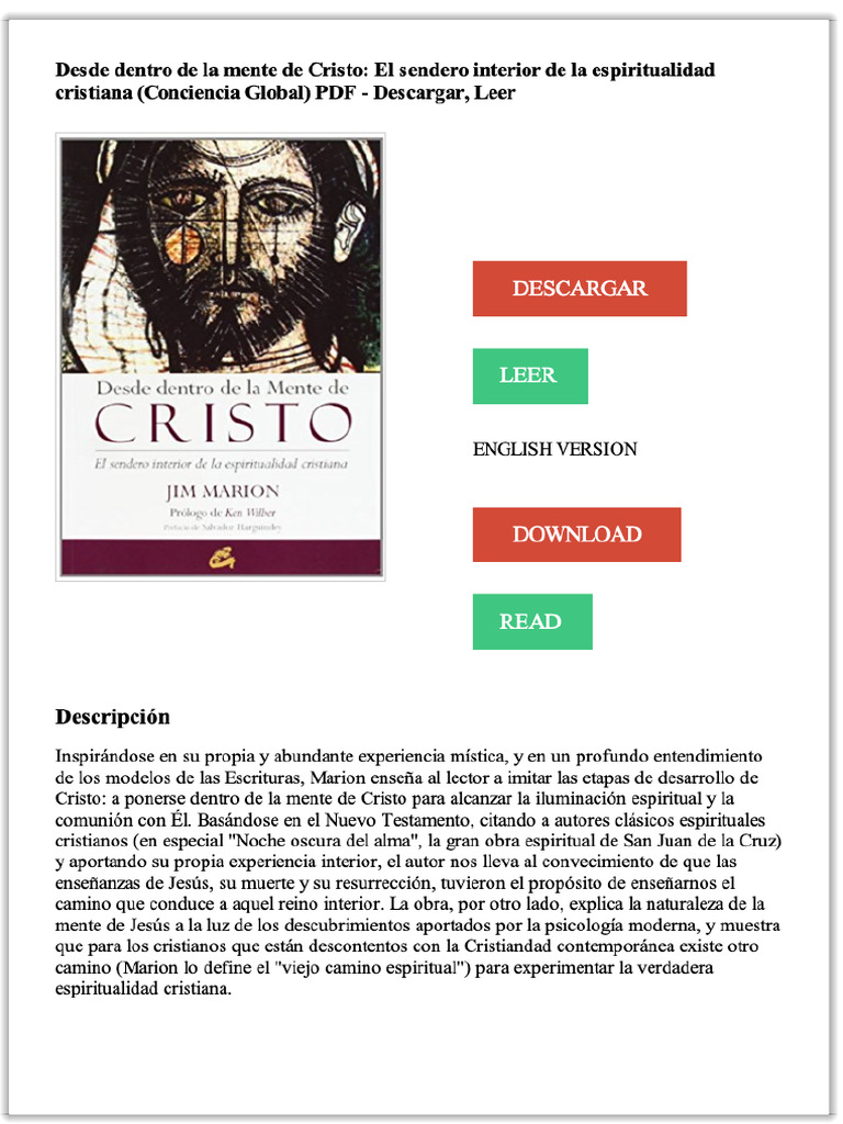 Desde Dentro de La Mente de Cristo | PDF