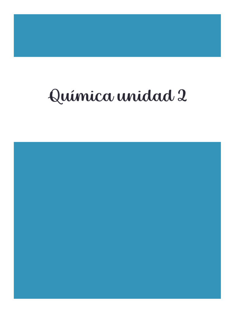 Quimica Unidad 2 Pdf Gases Compuestos Químicos