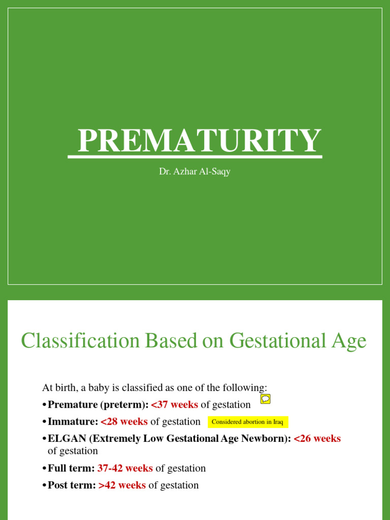 5.1. Prematurity | PDF | Preterm Birth | Neonatology